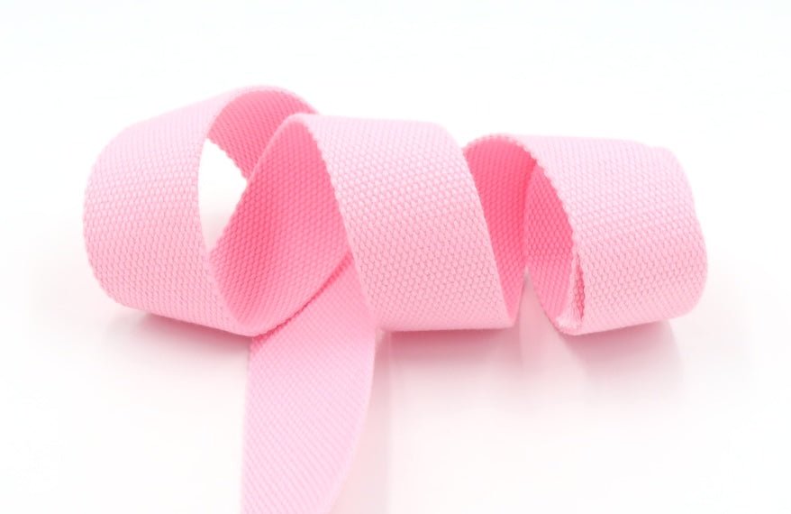 Light Pink Cotton 1 1/2 inch (38mm) width Webbing- by the yard - Modern ...