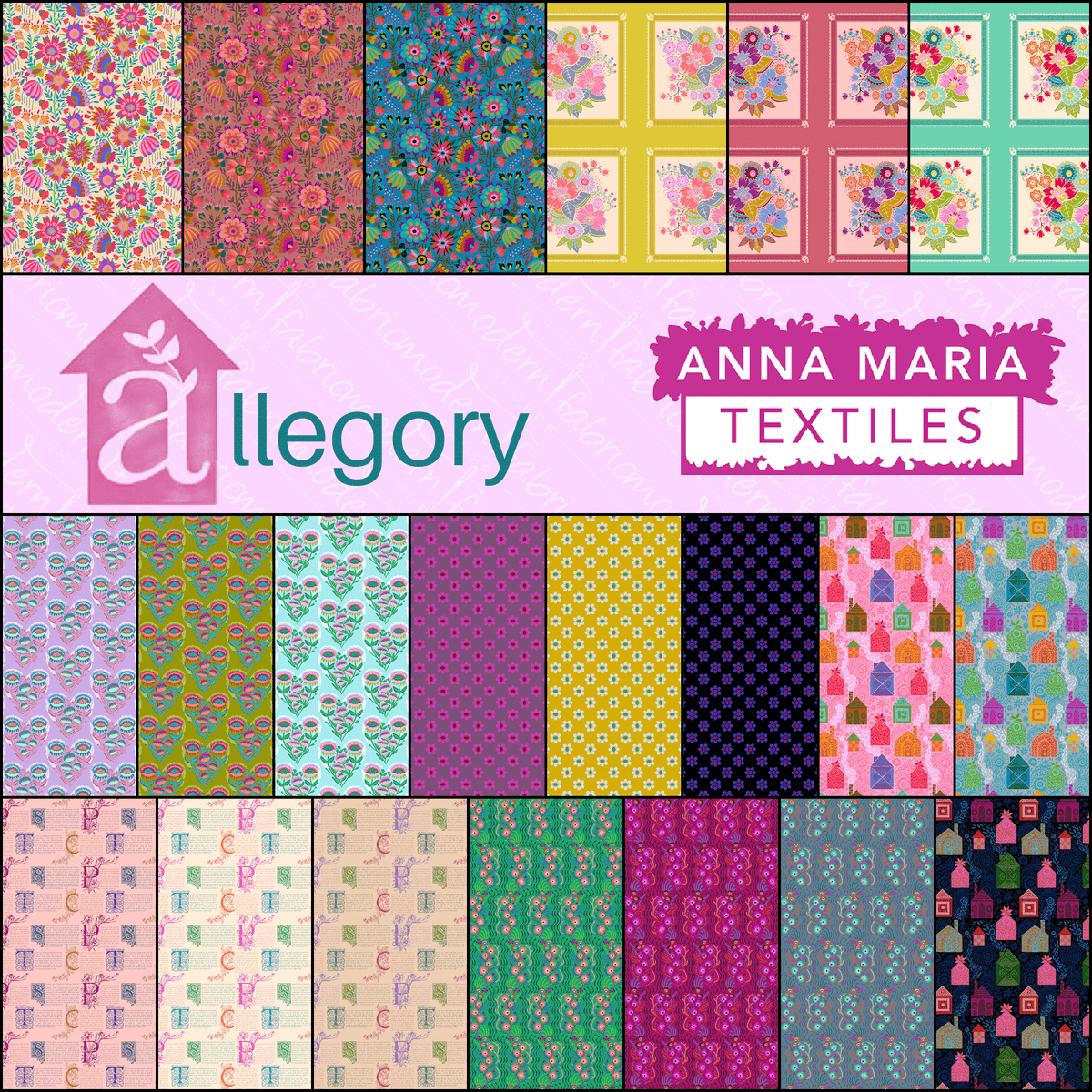 PRE-Order Allegory by Anna Maria Horner- Half Yard Bundle- December 2025 - Modern Fabric Shoppe