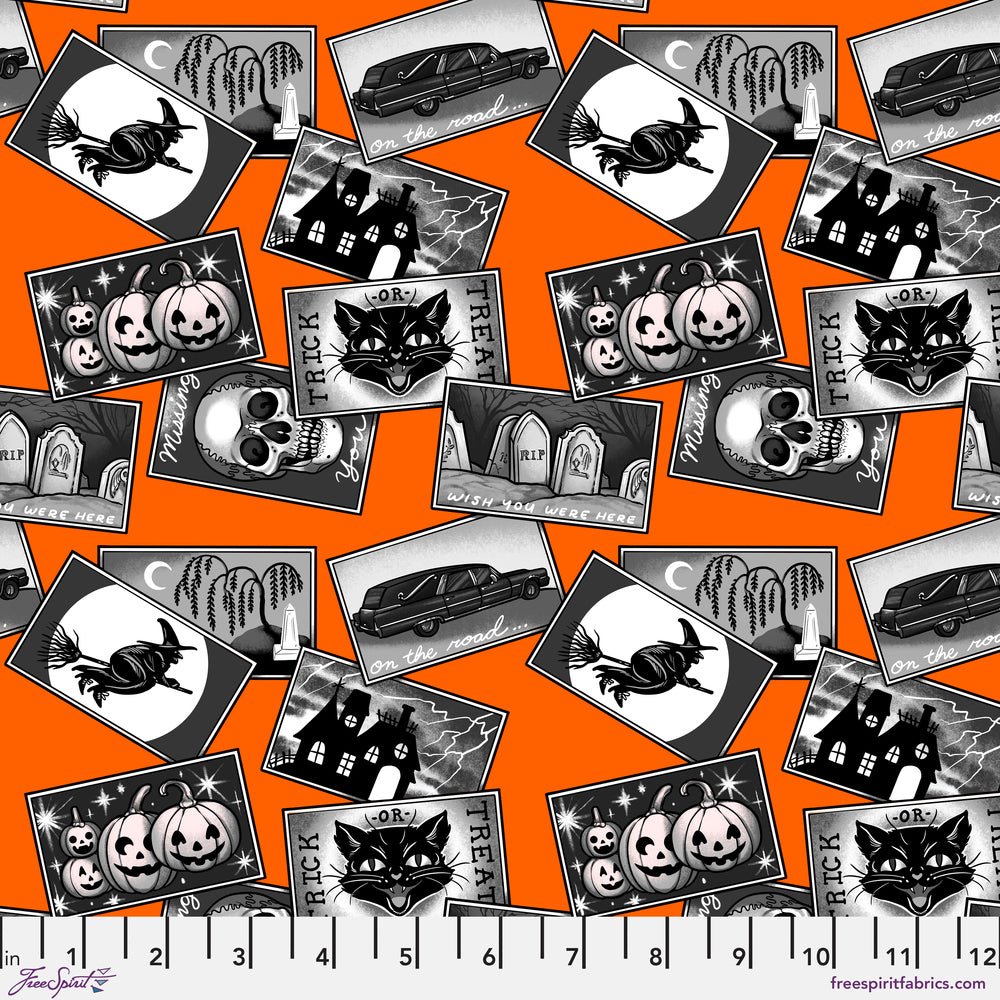 PRE-Order Chain Mail by Rachel Hauer- Postcards PWRH151.ORANGE- Half ...