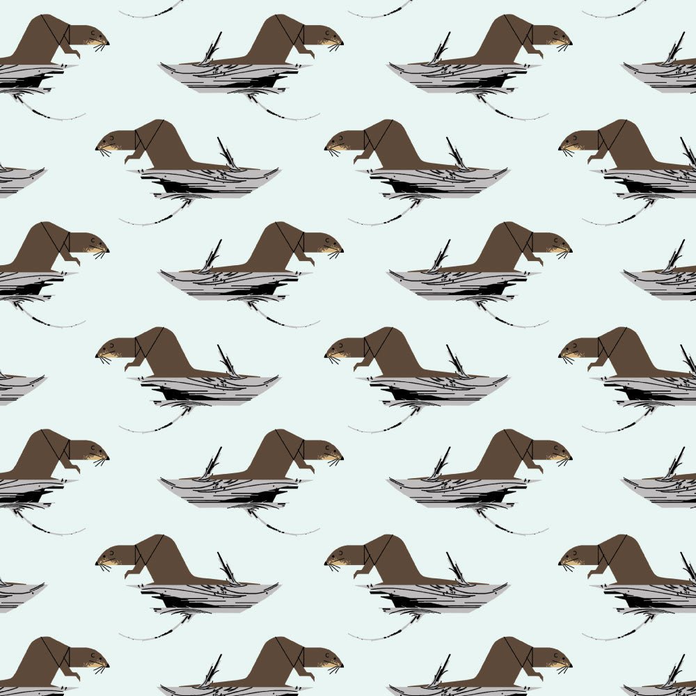 PRE-ORDER Coastal by Charley Harper- Tree Otter CH-443- Half Yard- July ...