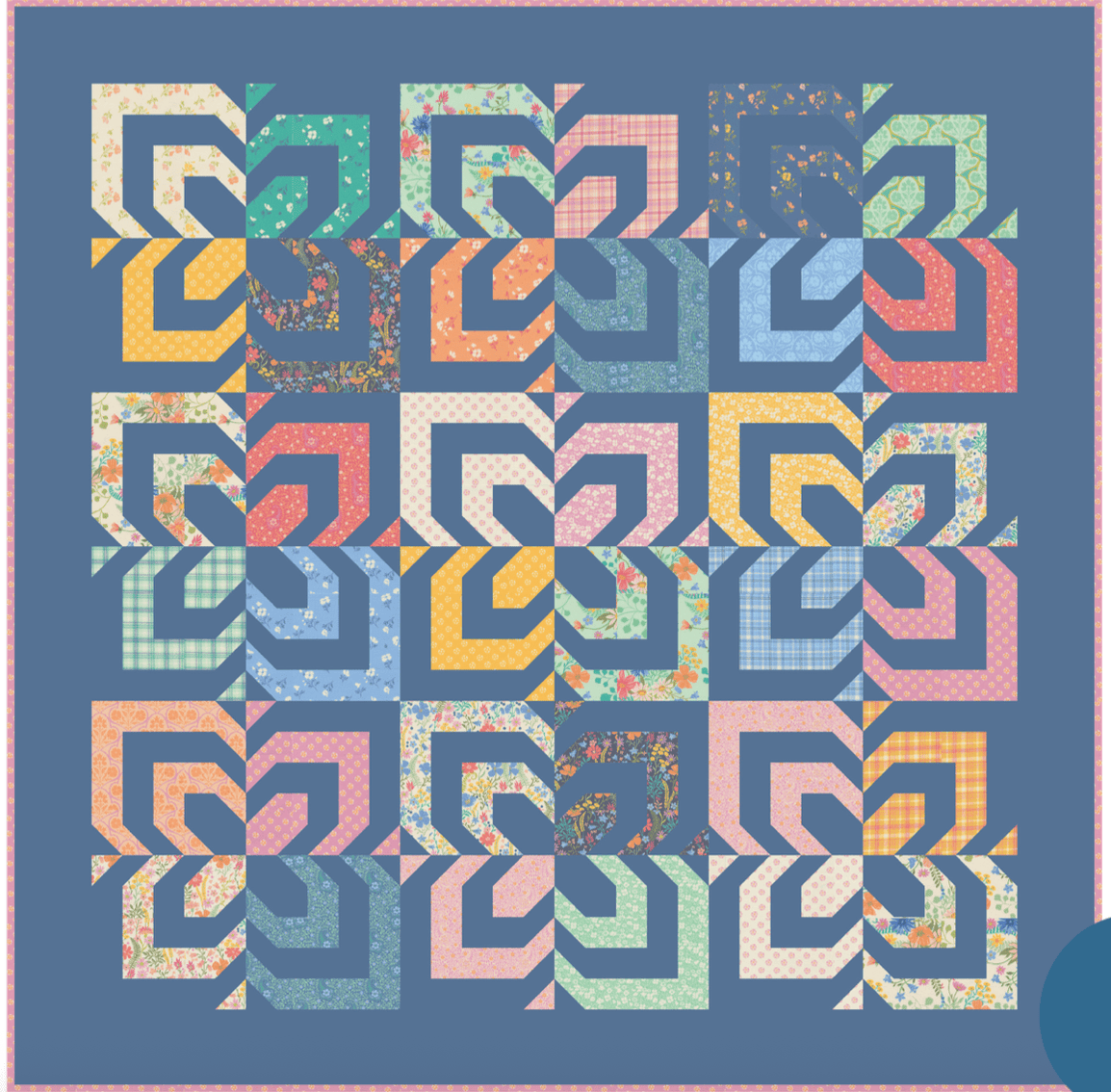 PRE-Order Crystal Manning- Kaledoscope Quilt Kit featuring Cannon Beach ...