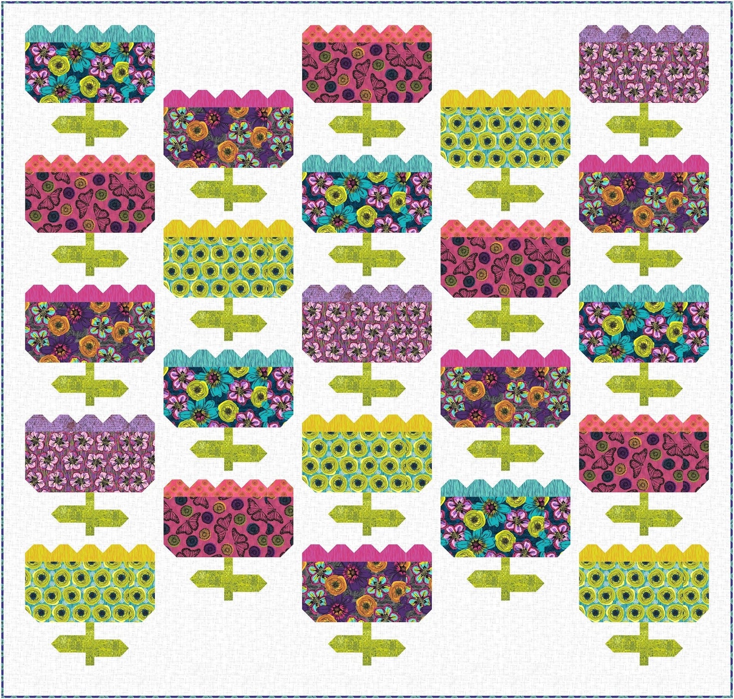 PRE-Order Natalie Barnes- Lollies Quilt Kit featuring Winding Road ...