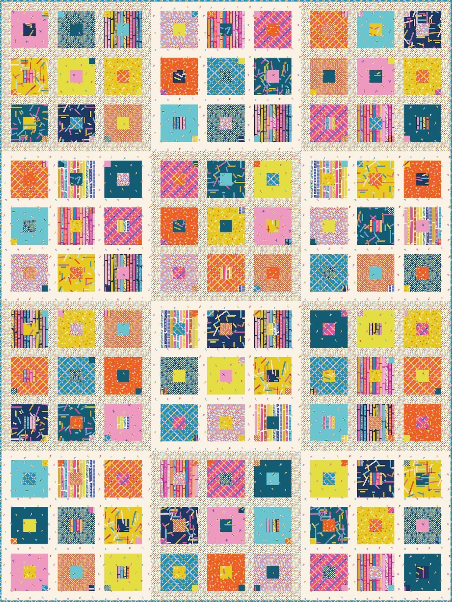 PRE-ORDER Rashida Coleman Hale- Boxed Up Quilt Kit featuring Washi Plus ...