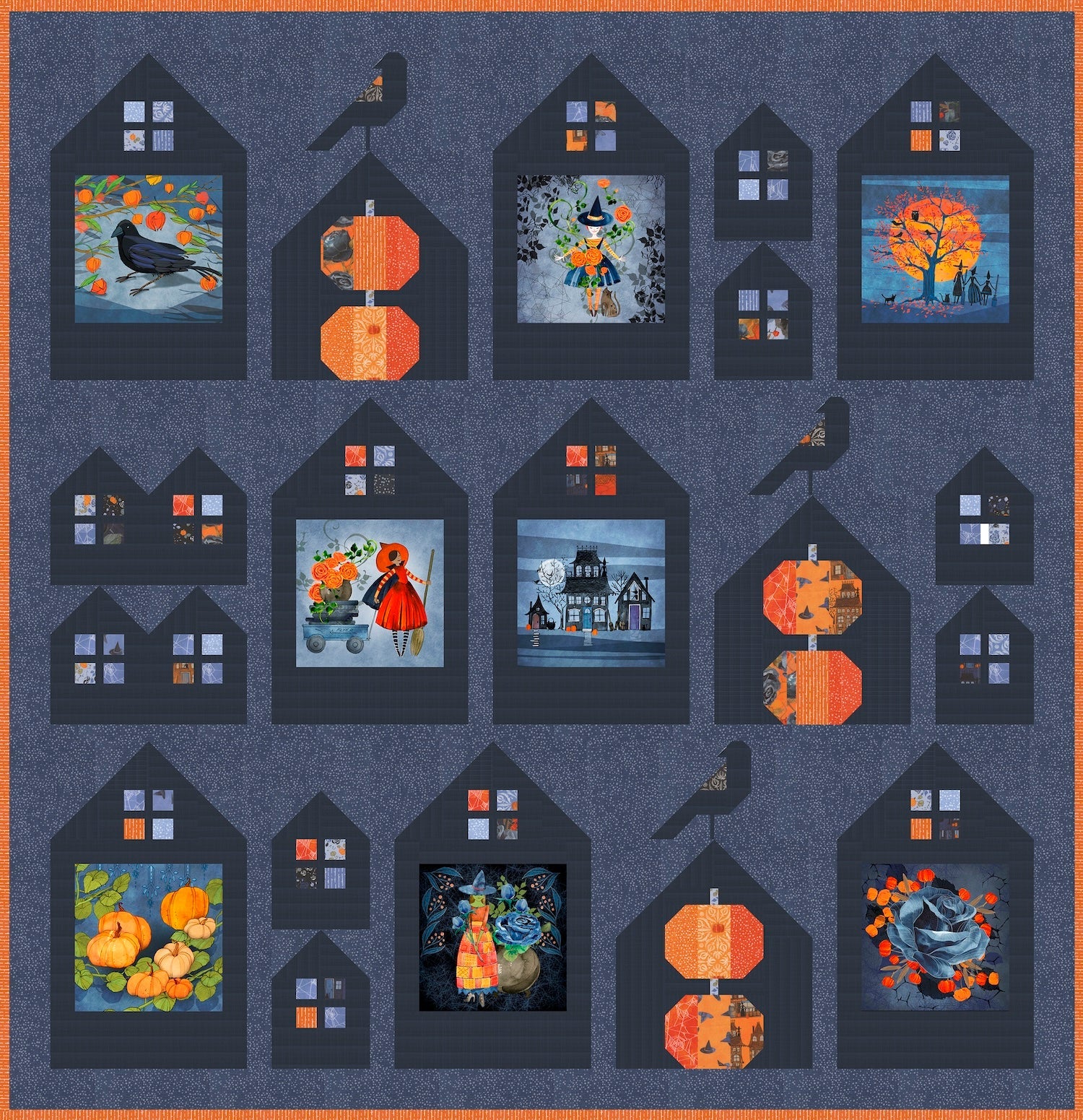 PRE-ORDER Robin Pickens- Neighborhood Views Quilt Kit- featuring Coven ...