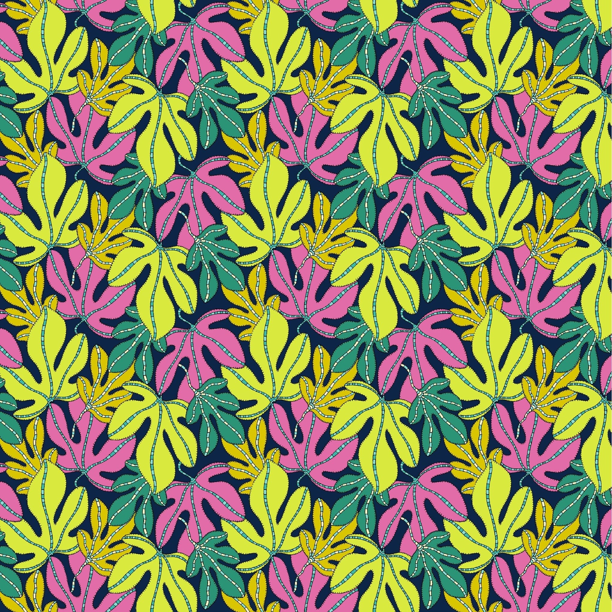 PRE-Order Sally Kelly- Sunshine- Monstera 54976D-X Multi- Half Yard ...