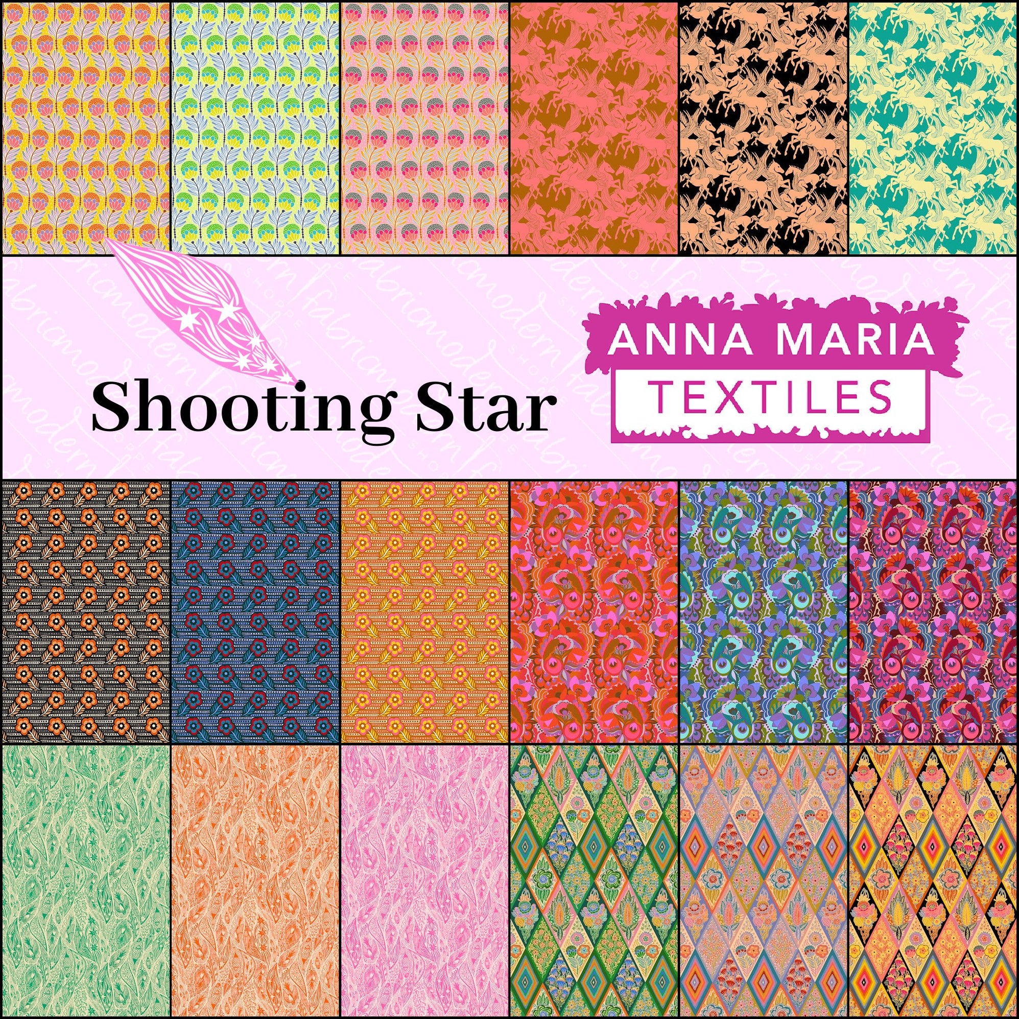 PRE-Order Shooting Star by Anna Maria Horner- Fat Quarter Bundle- June 2025 - Modern Fabric Shoppe