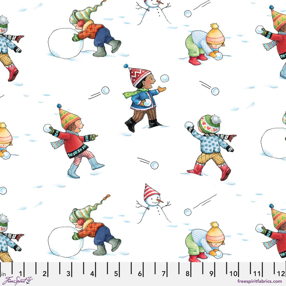 PRE-Order Snow Days by Mary Engelbreit- Snowball Fight PWMY034.WHITE ...