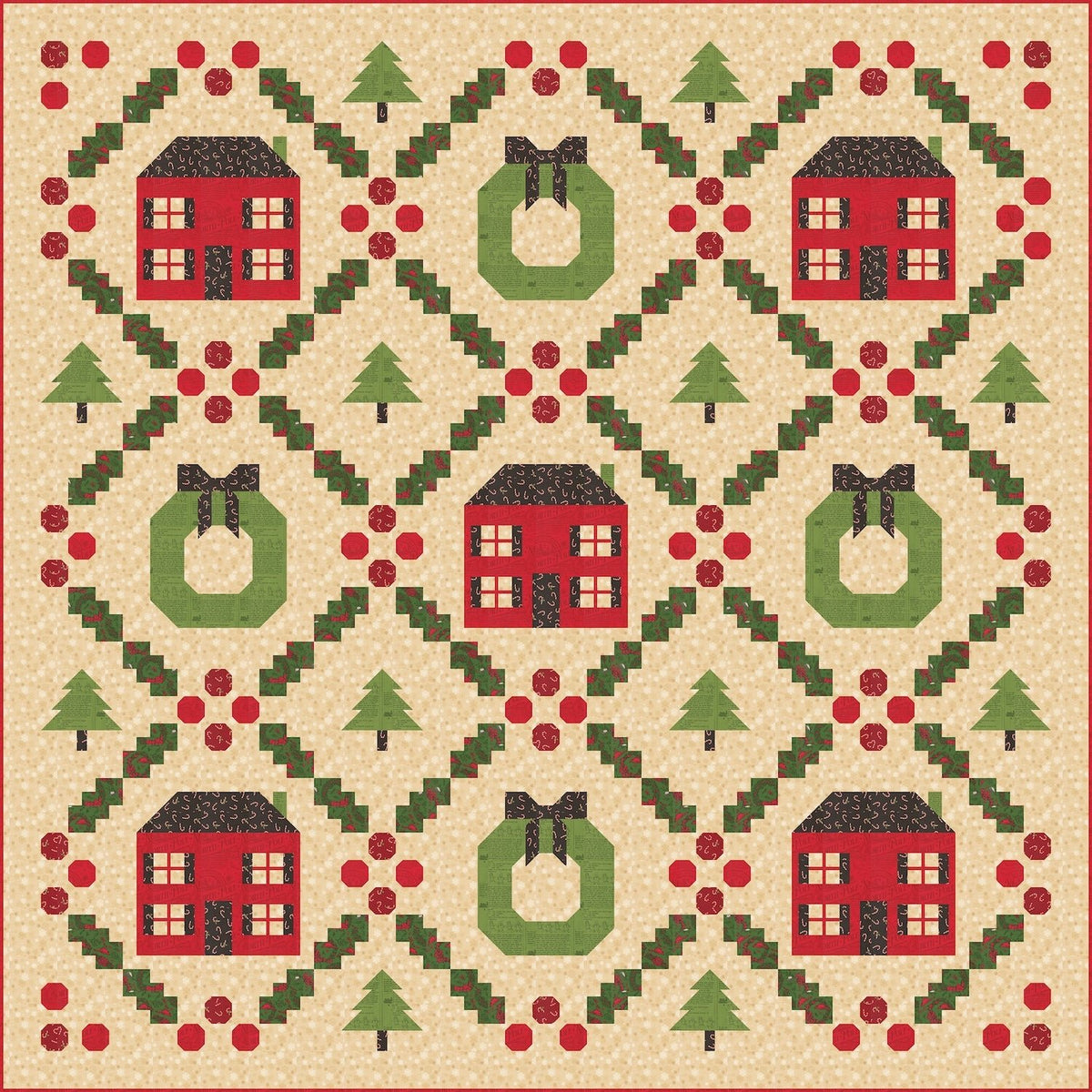 PRE-ORDER Stacy Iest Hsu- Home for the Holidays Quilt Kit- featuring ...