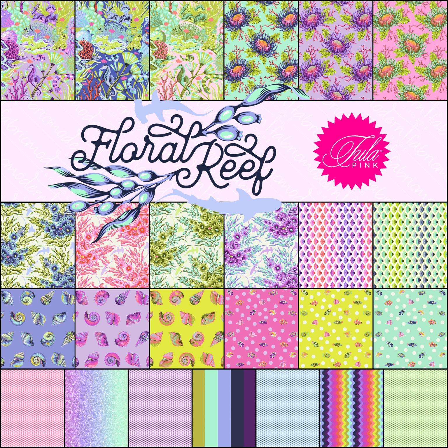 Tula Pink- Floral Reef — Modern Fabric Shoppe